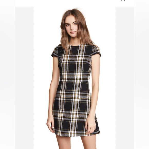 Alice + Olivia | Dresses | Alice Olivia Malin Plaid Aline Dress | Poshmark